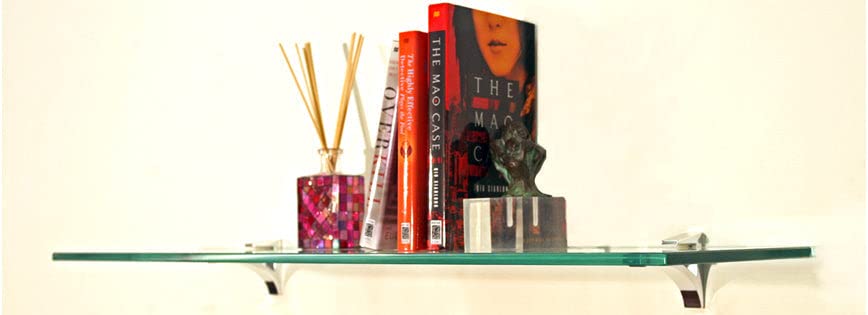 Spancraft Cardinal Floating Glass Shelf (8 in. W x 42 in. D)