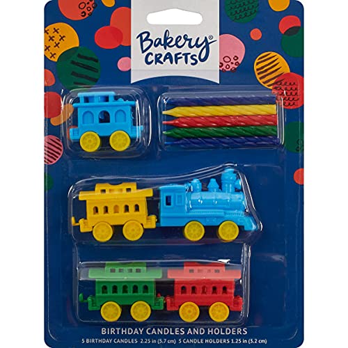 DalvayDelights Train Candle Holder Birthday Party Candles Topper Bakery Crafts Supply