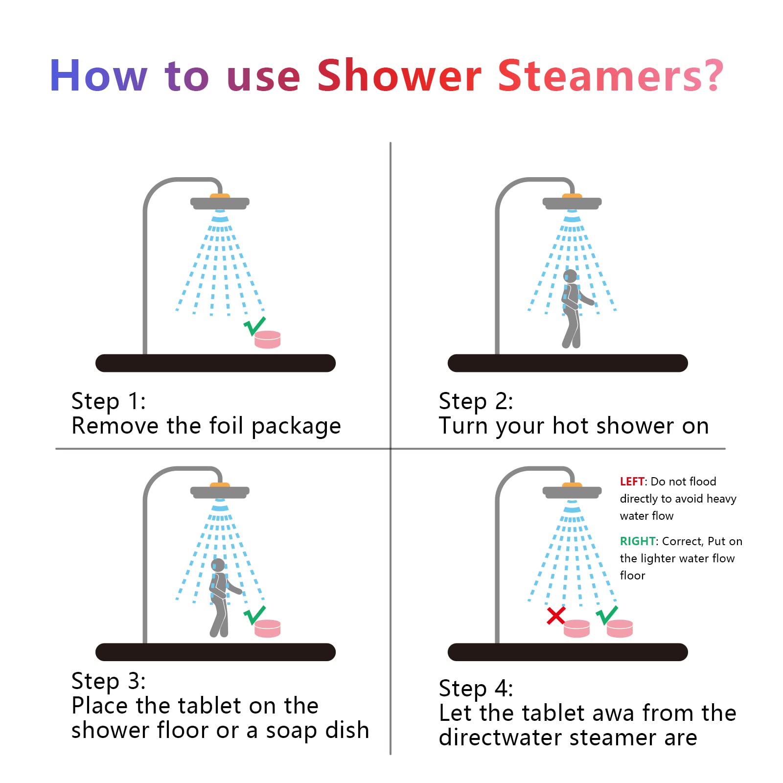 Shower Steamers Aromatherapy for Women or Men, 18-Pack Shower Bombs Easter Gift Set, Organic with Eucalyptus Chamomile Lavender Mint Watermelon Rose Essential Oil, Birthday Mothers Day Gifts for Her