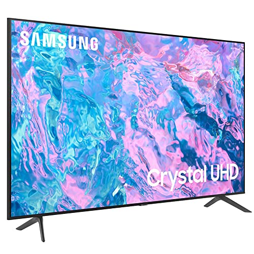 SAMSUNG CU7000 65 Inch Crystal UHD 4K Smart TV Bundle with Deco Gear 2X 4K HDMI 2.0 Cable w/Copper Conductors & CPS Exclusive 26 Month Protection Pack (BEACH-CPS-261000)
