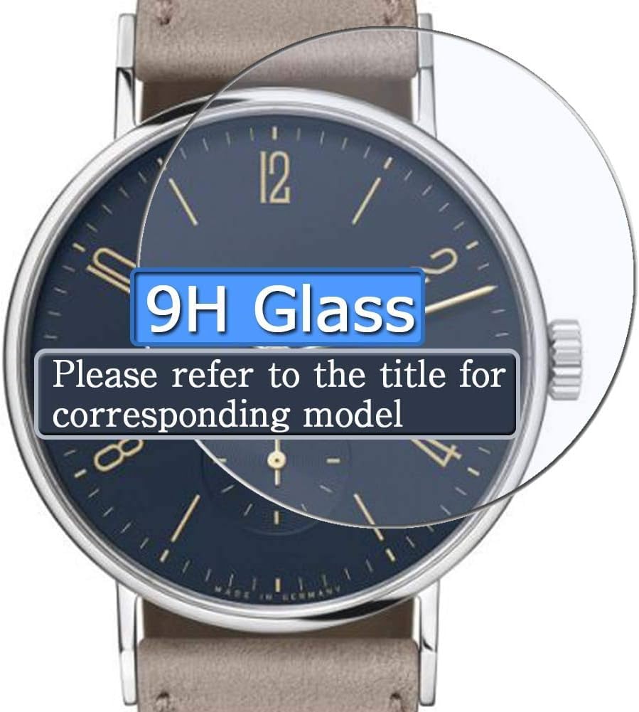 Puccy 3 Pack Tempered Glass Screen Protector, compatible with Louis Vuitton Tambour Horizon Light Up Smartwatch Protectors Guard