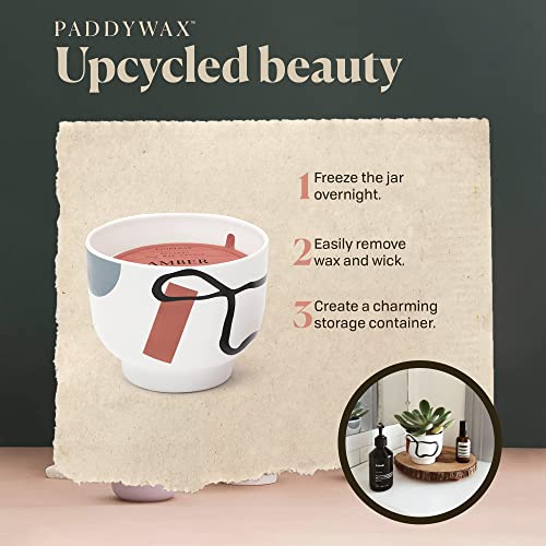 Paddywax Candles Wabi Sabi Collection Scented Candle, 12-Ounce, Amber & Smoke