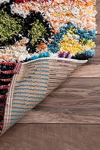nuLOOM Alane Moroccan Shag Area Rug, 6' 7" x 9', Multi