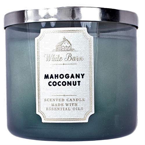 White Barn Mahogany Coconut 3 Wick Scented Candle 14.5 oz