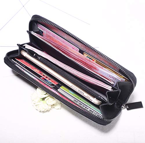FZChenrry Geometric Long Wallet and Purse Fashion Luminous Lattice Zip Purse Clutch for Women NO.2