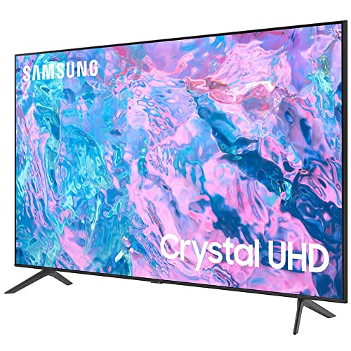 SAMSUNG CU7000 65 Inch Crystal UHD 4K Smart TV Bundle with Deco Gear 2X 4K HDMI 2.0 Cable w/Copper Conductors & CPS Exclusive 26 Month Protection Pack (BEACH-CPS-261000)