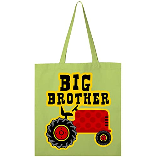 Inktastic Red Tractor Big Brother Tote Bag Lime Green 19f81
