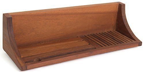 AquaTeak The Original Moa Straight Teak Shower Shelf