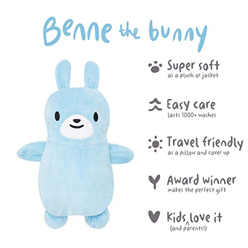 Cubcoats Kids Transforming 2 in 1 Pullover Sweatshirt with Hood and Convertible Soft Character Plushie, Benn 8 to 9