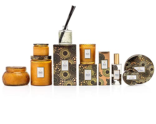 Voluspa Baltic Amber Candle | Large Glass Jar | 18 Oz | 100 Hour Burn Time | All Natural Wicks and Coconut Wax for Clean Burning | Vegan