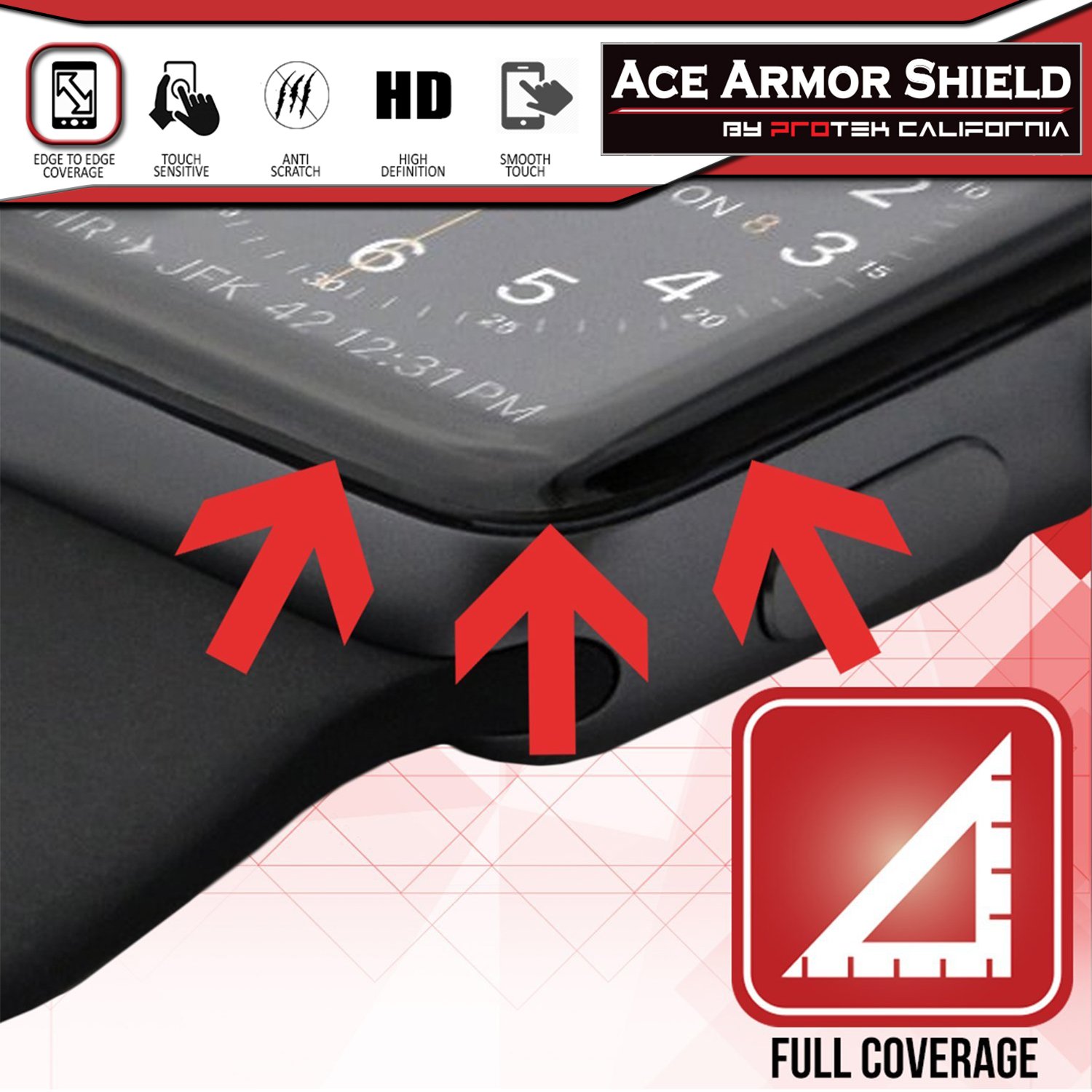 Ace Armorshield (6 Pack) Premium HD Scratch Resistant Screen Protector Compatible with Louis Vuitton Tambour Horizon