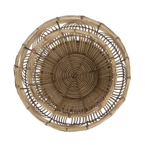 Bloomingville Handmade Decorative Rattan Basket, Natural, Set of 2 Sizes