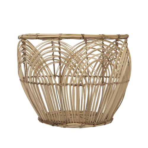 Bloomingville Handmade Decorative Rattan Basket, Natural, Set of 2 Sizes