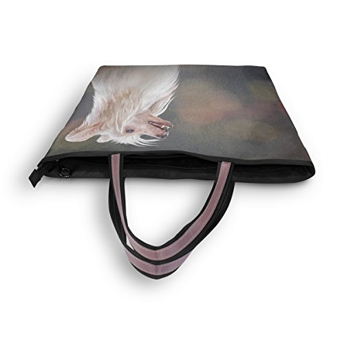 My Daily Women Tote Shoulder Bag Chinese Crested Dog Handbag Large