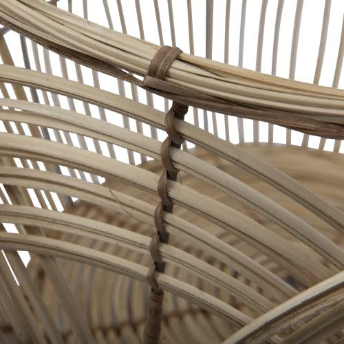 Bloomingville Handmade Decorative Rattan Basket, Natural, Set of 2 Sizes