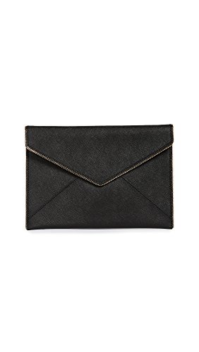 Rebecca Minkoff womens Leo Clutch, Black, One Size US