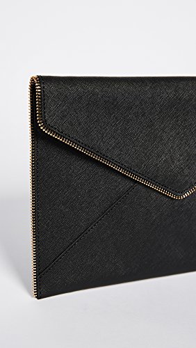 Rebecca Minkoff womens Leo Clutch, Black, One Size US
