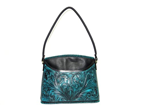 Top Grain Leather Bag for Women & Girls, Genuine Leather Tote Shoulder Bag, Handmade Shoulder Bag for Women, Gift for Her, Turquoise