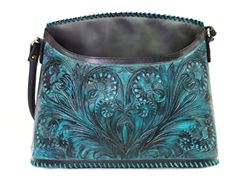 Top Grain Leather Bag for Women & Girls, Genuine Leather Tote Shoulder Bag, Handmade Shoulder Bag for Women, Gift for Her, Turquoise
