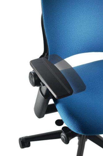 Steelcase Leap Office Chair, Black Frame and Buzz2 Navy Fabric