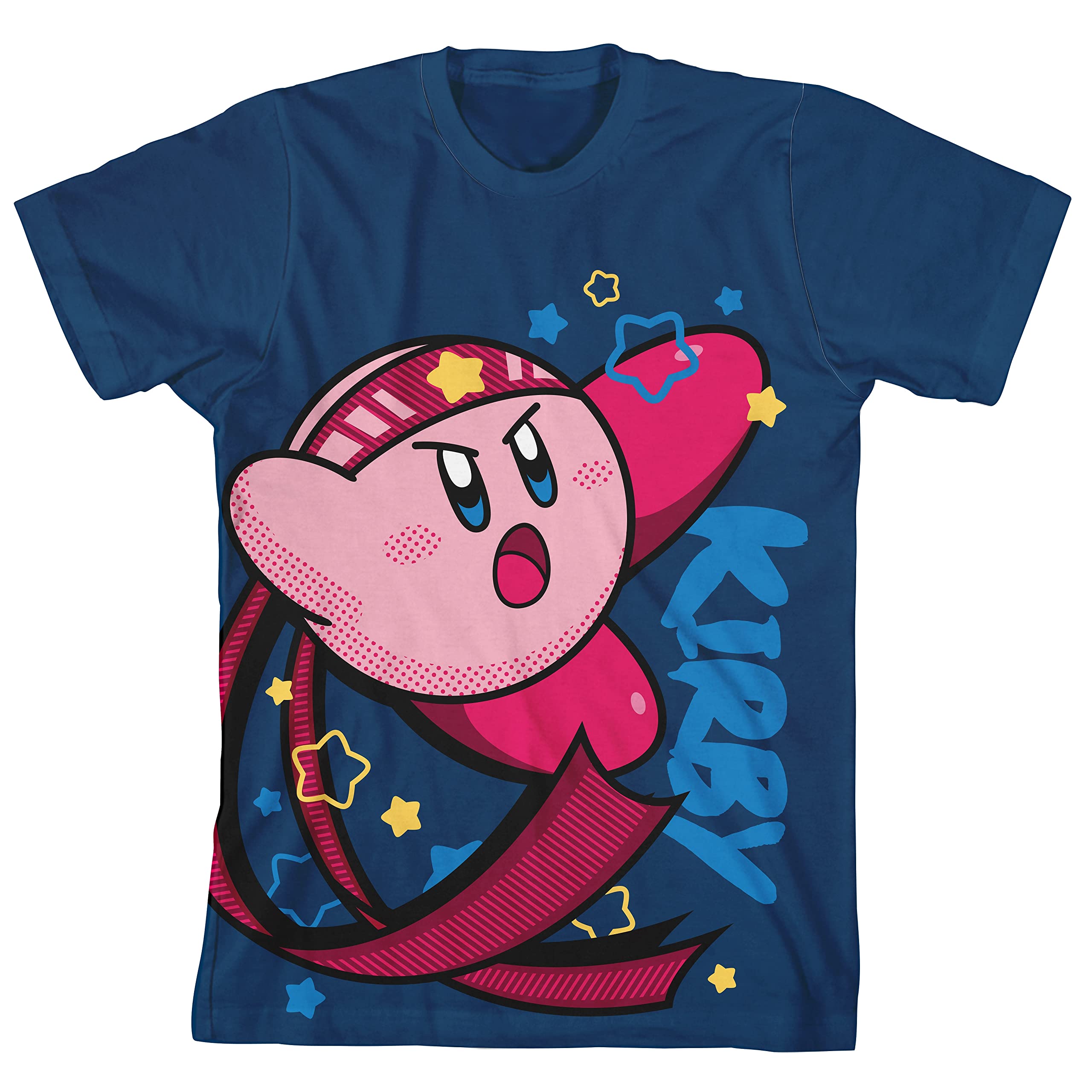 Kirby Characters 4pk Crew Neck Short Sleeve Youth Boy's Tees-Large Multicolored