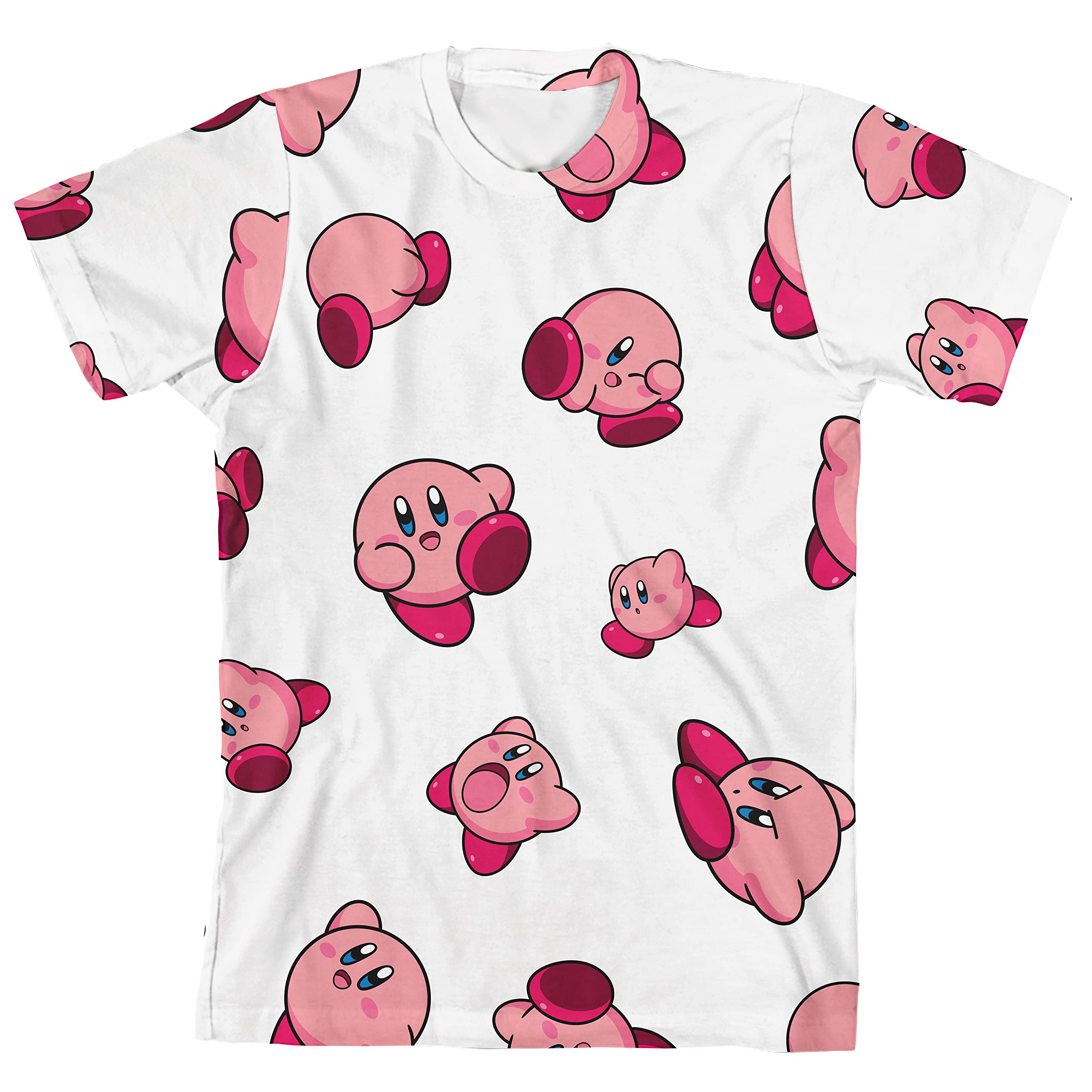 Kirby Characters 4pk Crew Neck Short Sleeve Youth Boy's Tees-Large Multicolored