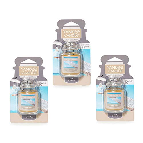 Yankee Candle 3 Pack of Sun & Sand Car Jar Ultimate