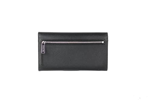 Michael Kors Jet Set Travel Trifold Leather Wallet Black, Large