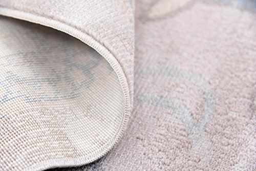 Unique Loom Paris Collection Pastel Tones Traditional Distressed Gray Area Rug (9' 0 x 12' 0)