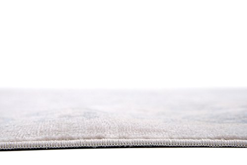 Unique Loom Paris Collection Pastel Tones Traditional Distressed Gray Area Rug (9' 0 x 12' 0)