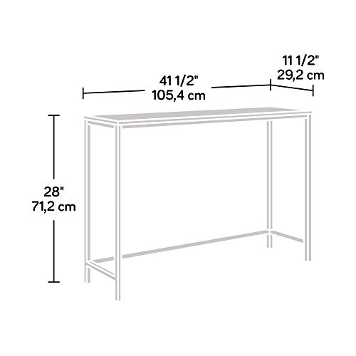 Sauder North Avenue Sofa Table, Smoked Oak finish