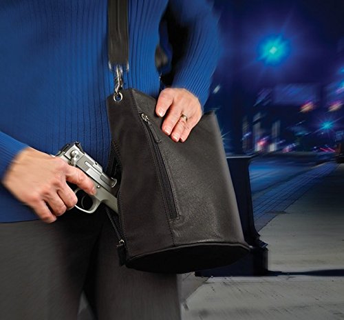 GTM womens Tote'n Tote, Black, GTM Gun Tote n Mamas Concealed Carry Bucket Tote Black Small, Black, Small US