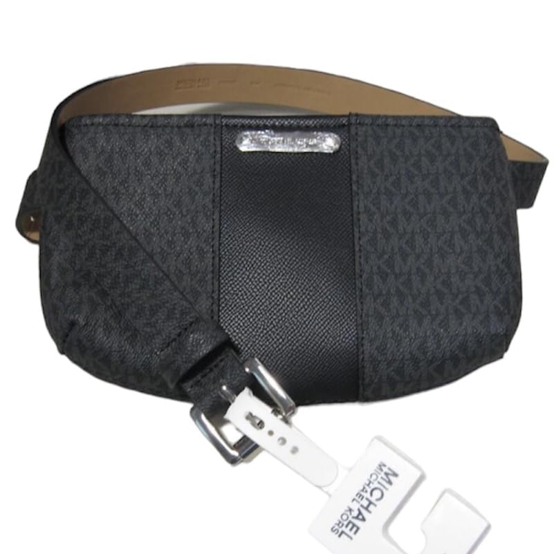 Michael Kors Women's Belt Bag, Waist Fanny Pack, Black, Large/Extra Large