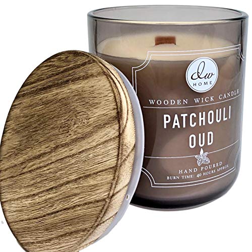 DW Home Patchouli Oud Scented Candle Wooden Wick