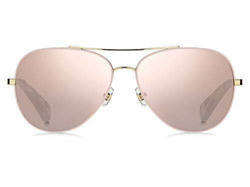 Kate Spade New York Women's Avaline 2 Aviator Sunglasses, Gold HAVN, 58 mm