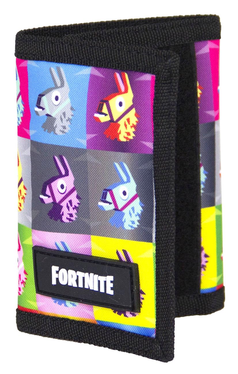FORTNITE unisex adult Graphic Wallet, Black/Multi, One Size US