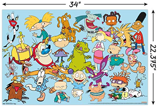 Trends International Nickelodeon Characters Wall Poster, 22.375" x 34", Unframed Version
