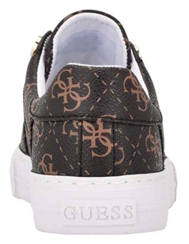 GUESS Womens Loven Sneaker, Brown Multi 908, 8.5 US