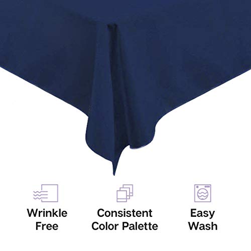 Gee Di Moda Rectangle Tablecloth - 60 x 126 Inch | Pink Rectangular Table Cloth for 8 Foot Table in Washable Polyester | Great for Buffet Table, Parties, Holiday Dinner, Wedding & Baby Shower