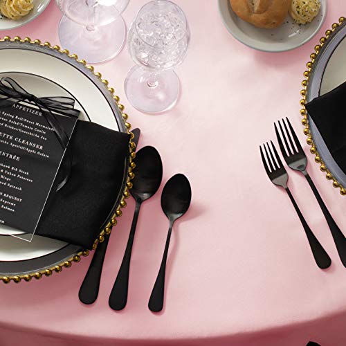 Gee Di Moda Rectangle Tablecloth - 60 x 126 Inch | Pink Rectangular Table Cloth for 8 Foot Table in Washable Polyester | Great for Buffet Table, Parties, Holiday Dinner, Wedding & Baby Shower