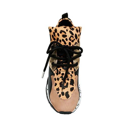 Steve Madden Women's Cliff Sneaker, Animal, 8.5 M US