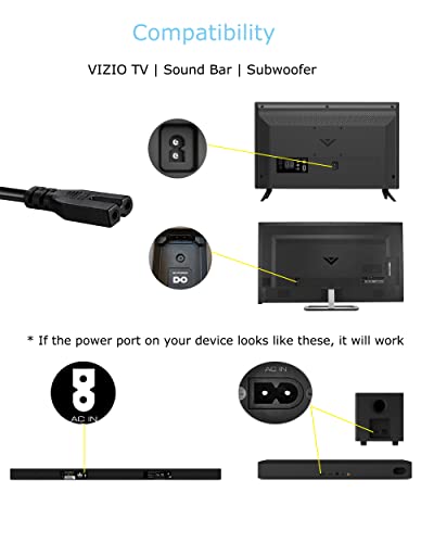 Parthcksi 6ft AC Power Cord Plug Compatible with Bose Sound Dock 10 Bluetooth Digital Music System 309505-1320