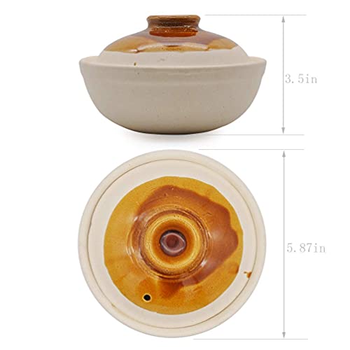 Citronella Candles in Coarse Pottery Container, Natural Soy Wax Candle Outdoor and Indoor