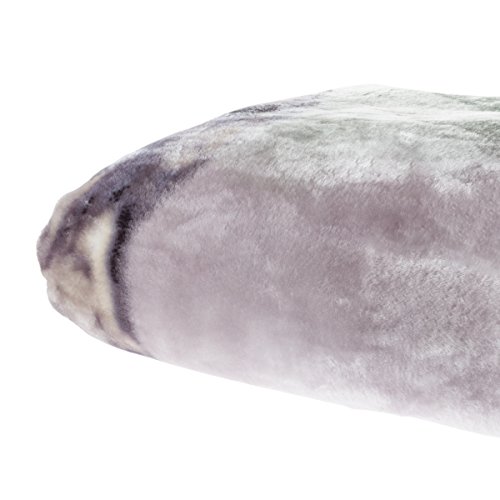 Lavish Home White Owl Blanket – 80x92-inch Printed Fuzzy Animal Blanket - Plush Thick 8lb Faux Mink Queen Throw Blanket for Couch, Sofa, or Bed