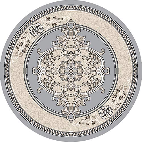 PlanetRugs Glamour Design 206 3D Hand Carved Traditional Rug Oriental Floral 7'9''x10'8'' Grey Beige