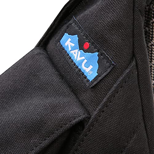 KAVU Mini Rope Bag Cotton Sling β- Black