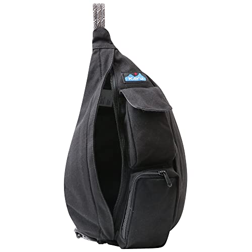 KAVU Mini Rope Bag Cotton Sling β- Black