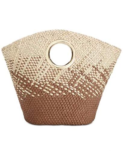 INC Straw Open Handle Tote