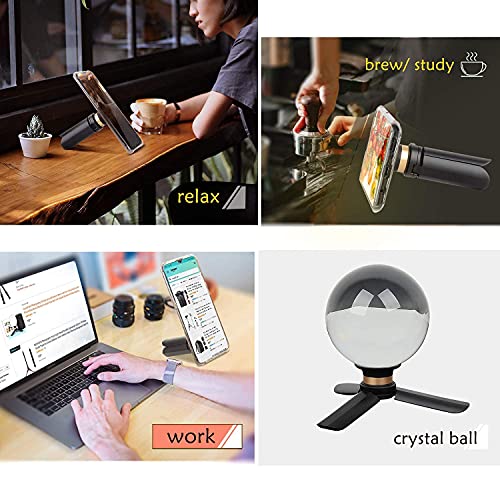 Besnfoto Crystal Ball Photography 90mm K9 Clear Lens Ball Sphere with Mini Tripod Base Stand Decorative Glass Props Ball with Padded Shockproof Sleeve Bag