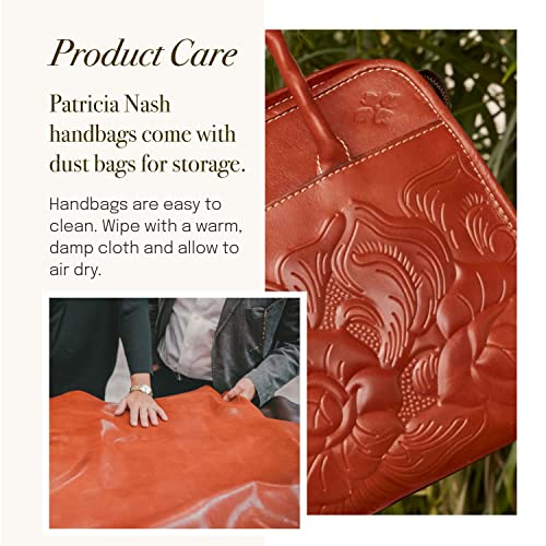 Patricia Nash | Large Paris Satchel | Handbag for Women | Leather Purse for Women, Florence
